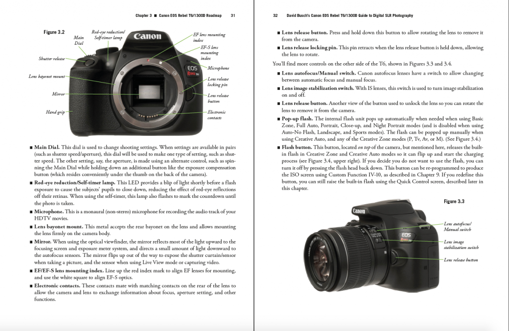 David Busch's Canon EOS Rebel T6/1300D Guide